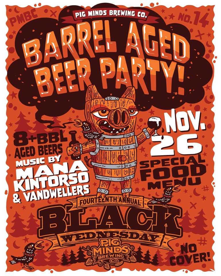 Black Wednesday, Barrel Aged Beer Party - My Rockford Guide