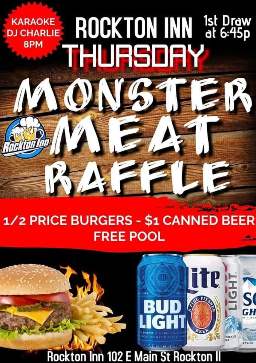 Monster Meat Raffle @ Rockton Inn - My Rockford Guide